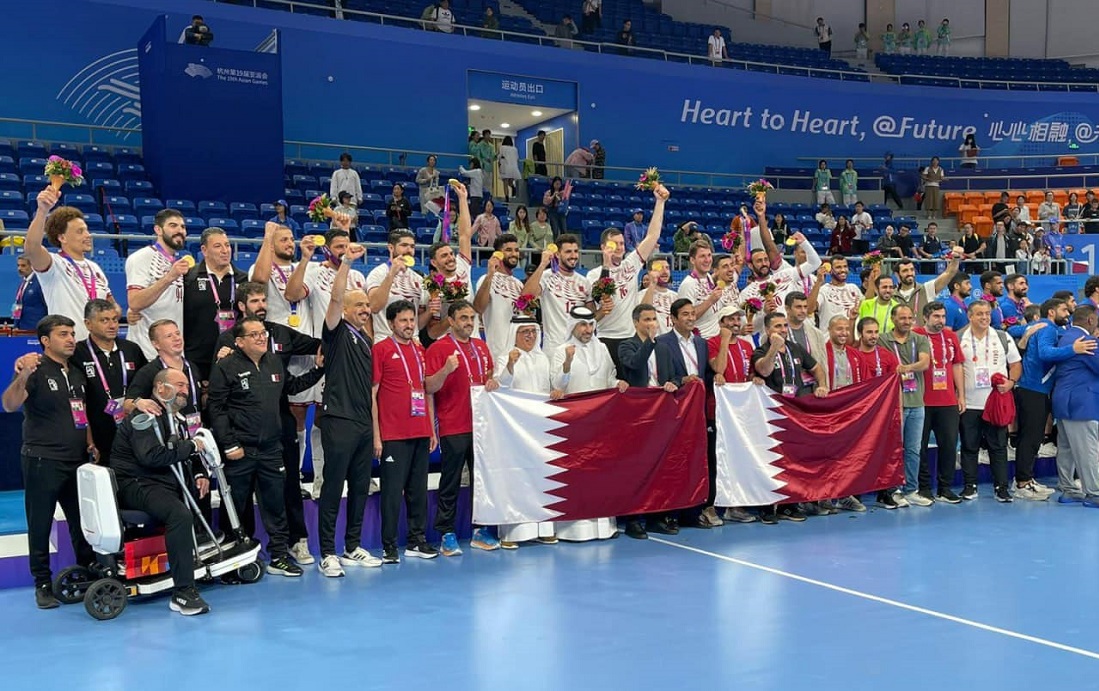Team Qatar win Handball Gold Medal